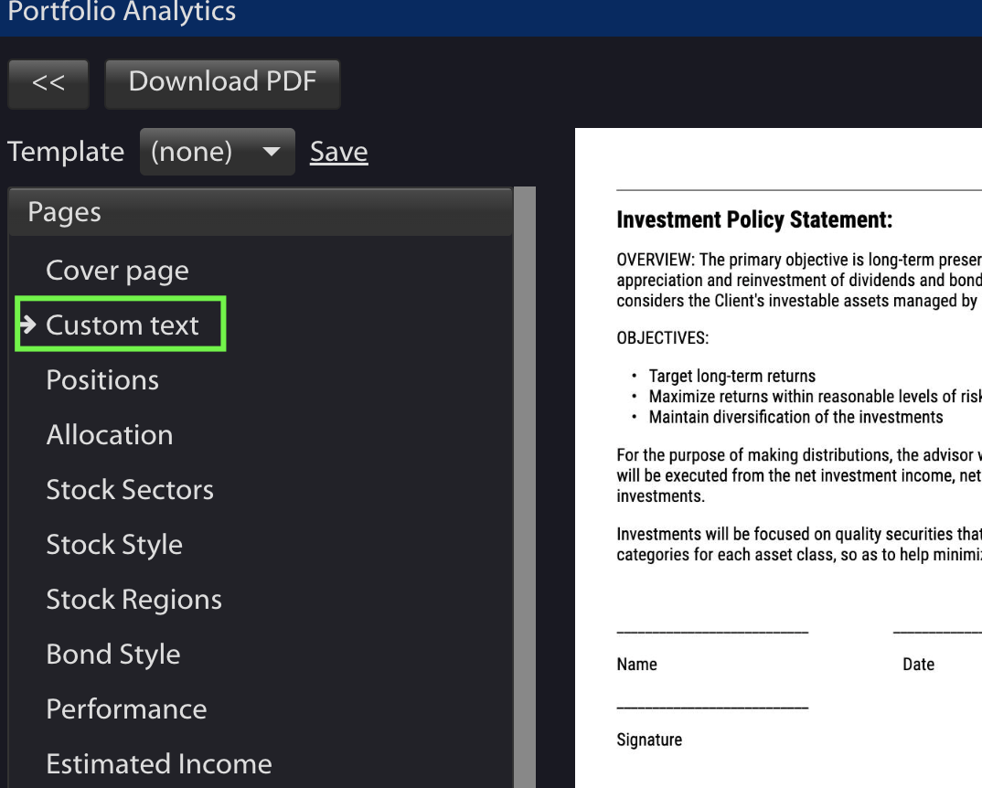 Custom Text Page in PDF - Kwanti - kwanti.com